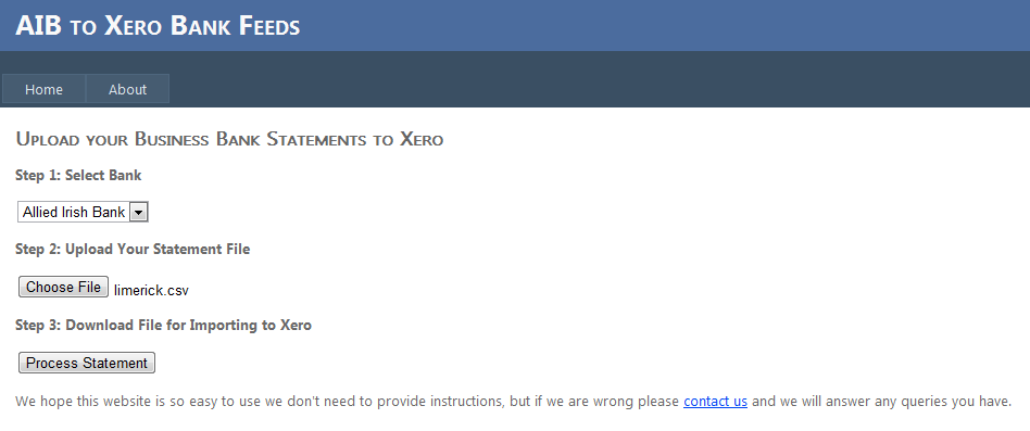 Tool to convert AIB .csv file for Xero importation | Do My Books
